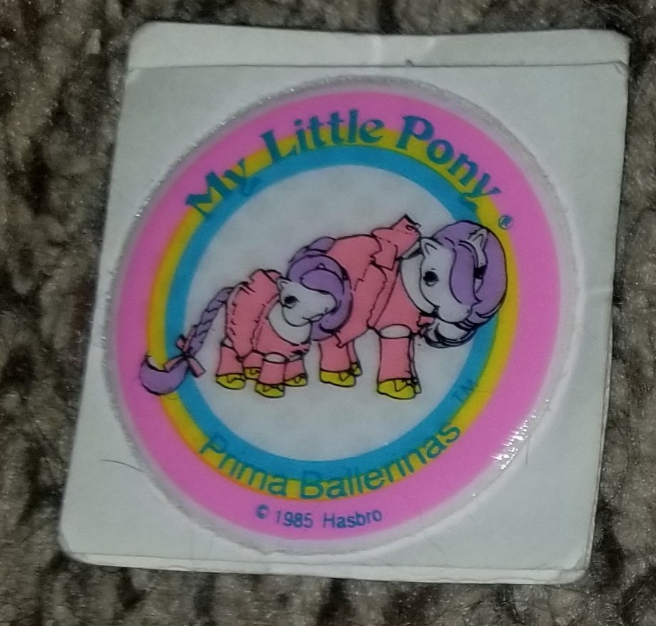 MLP My Little pony Vintage G1 - Sticker - Ponywear - prima ballerinas