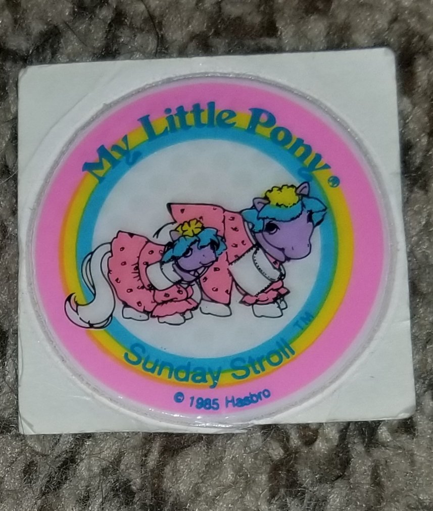 MLP My Little pony Vintage G1 - Sticker - Ponywear - Sunday Stroll