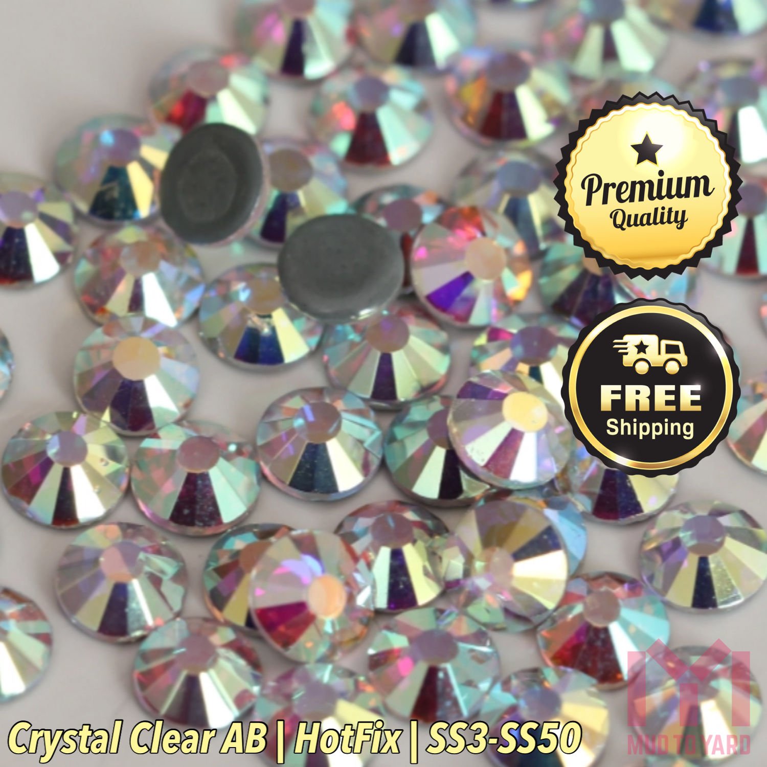 1440pcs Mix Crystal AB Rhinestone Hotfix Motif Design wedding dress ...