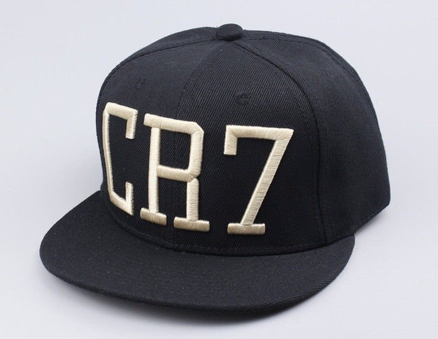 Cristiano Ronaldo CR7 Black Blue Baseball Caps Number 7 Sports Snapback Cap