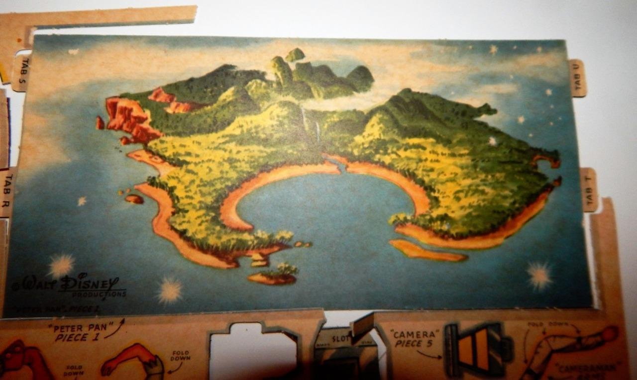 Admiral Television DISNEY PETER PAN Studio Cardboard Paper Playset ...