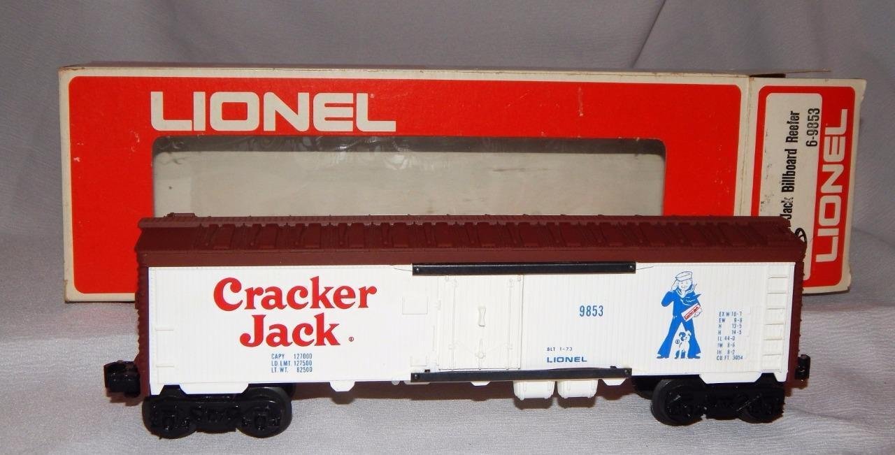 Lionel 6-9853 Cracker Jack Woodside Billboard reefer boxed White ...