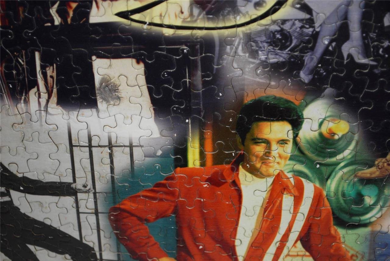 Elvis Presley Assembled Puzzle 27" x 19" on mat Hawaii 1950's 1960's ...