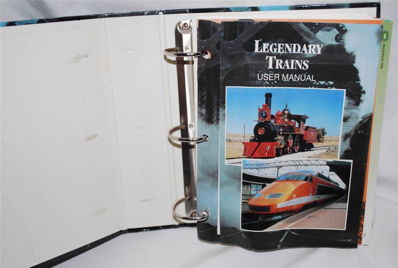 Legendary Trains Binder with collector Chapters 1-9 Diesels, Steam ...