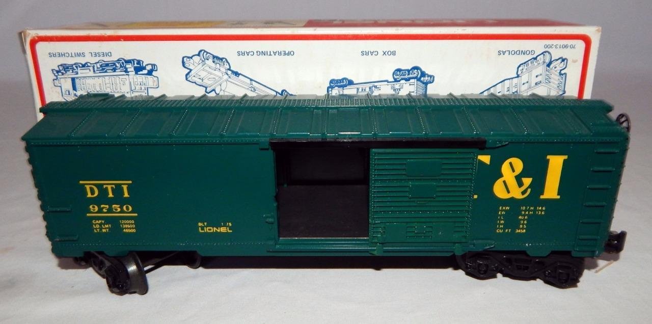 Lionel Trains 9750 DT&I Boxcar Detroit Toledo Ironton Boxed Clean O 027 ...