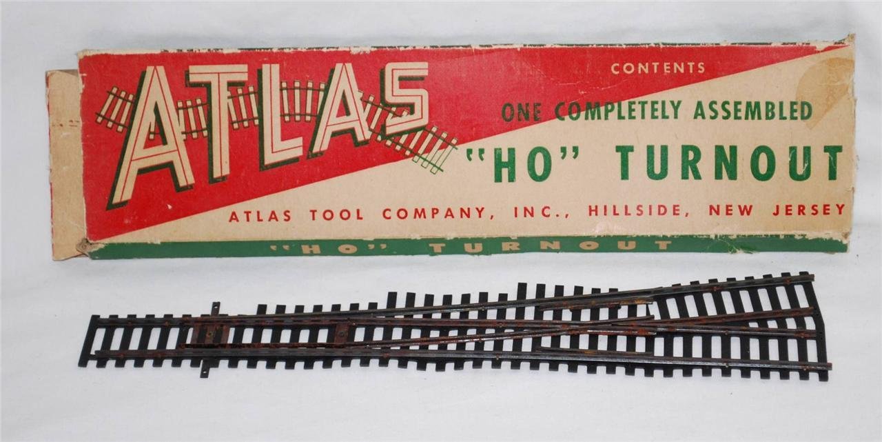 Atlas HO scale Left Hand Switch turnout assembled Nickel Silver 11 1/4 ...