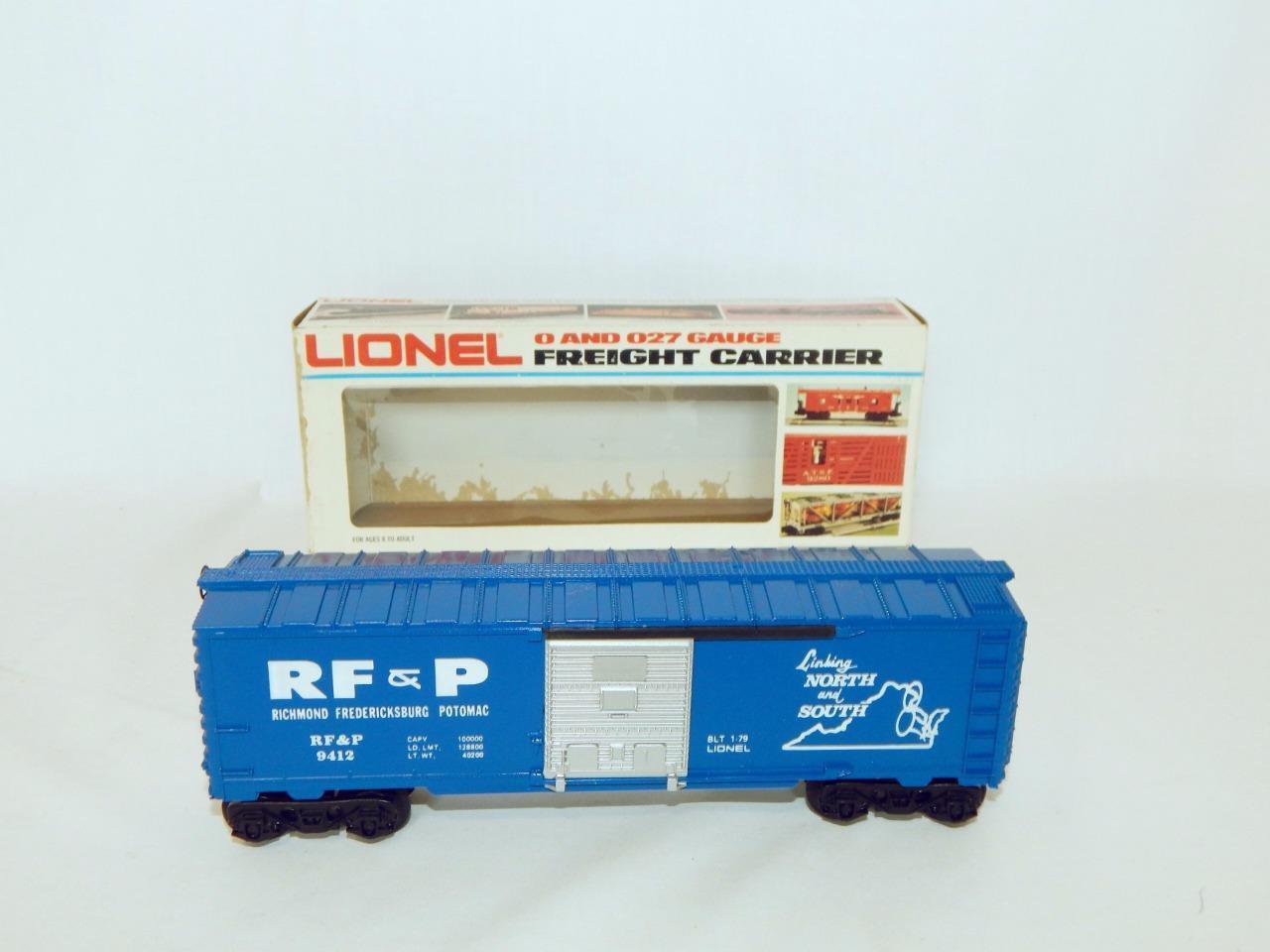 Lionel 6-9412 Richmond, Fredericksburg & Potomac RF&P Box Car 6412 O ...