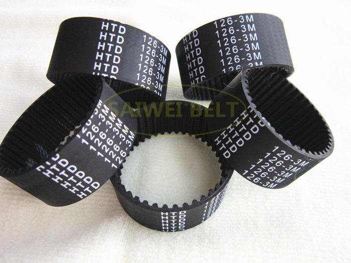 5pcs HTD 126-3M-18 Timing Belt