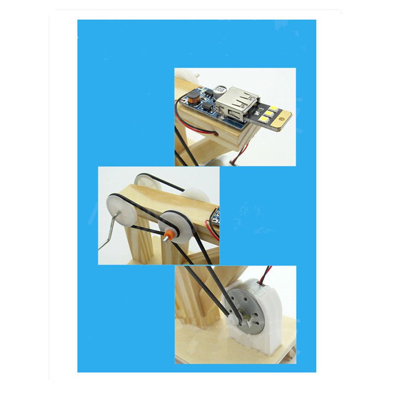 DIY Dynamo Generator Model Wood Invention Science Experiment Toys ...