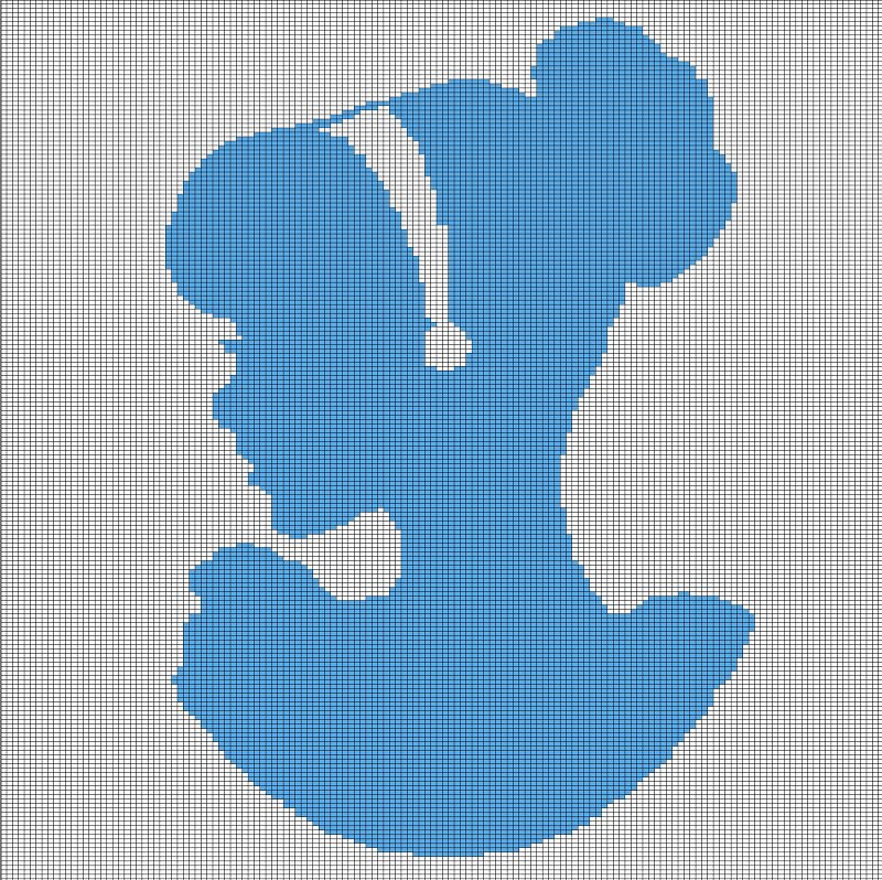 CINDERELLA FACE CROCHET AFGHAN PATTERN GRAPH