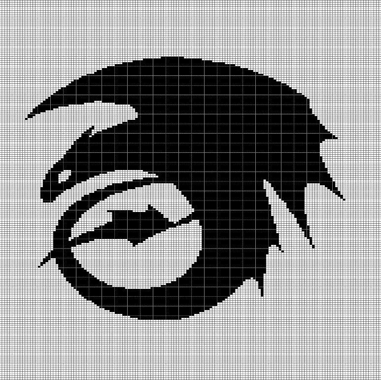 TOOTHLESS DRAGON CROCHET AFGHAN PATTERN GRAPH