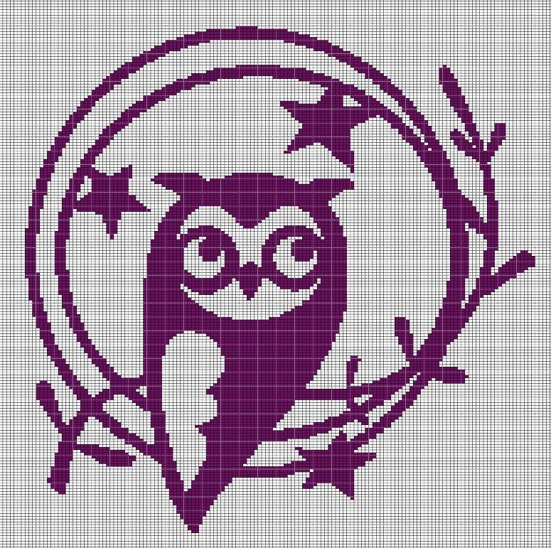LITTLE OWL CROCHET AFGHAN PATTERN GRAPH