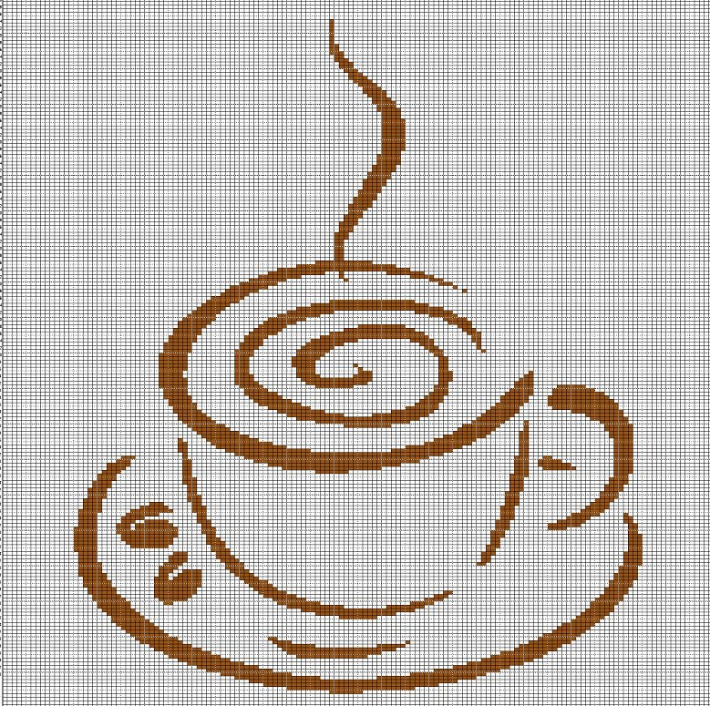 A CUP OF COFFEE CROCHET AFGHAN PATTERN GRAPH