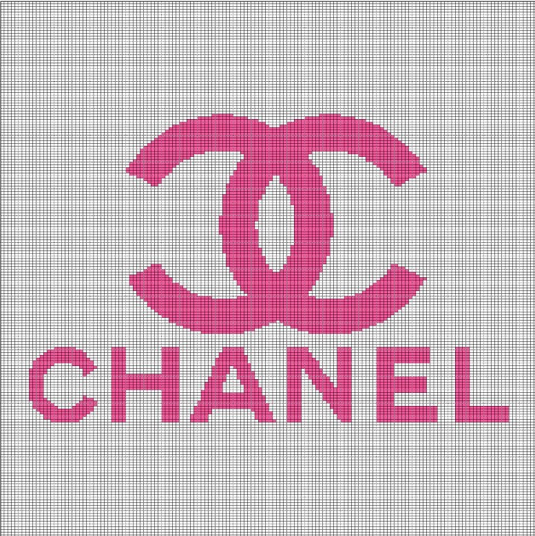 CHANEL LOGO CROCHET AFGHAN PATTERN GRAPH