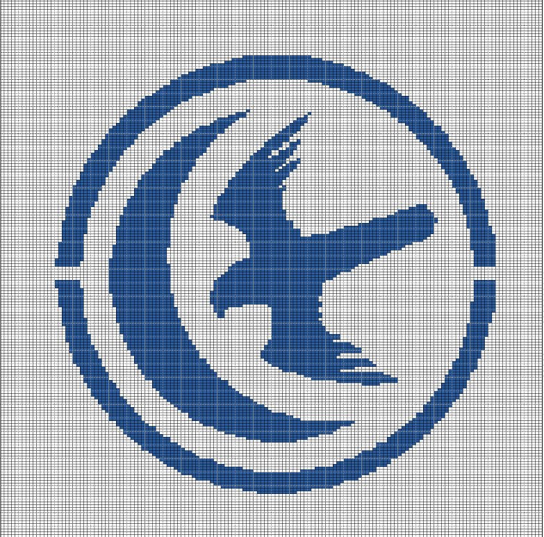 GOTH ARRYN HOUSE SYMBOL CROCHET AFGHAN PATTERN GRAPH
