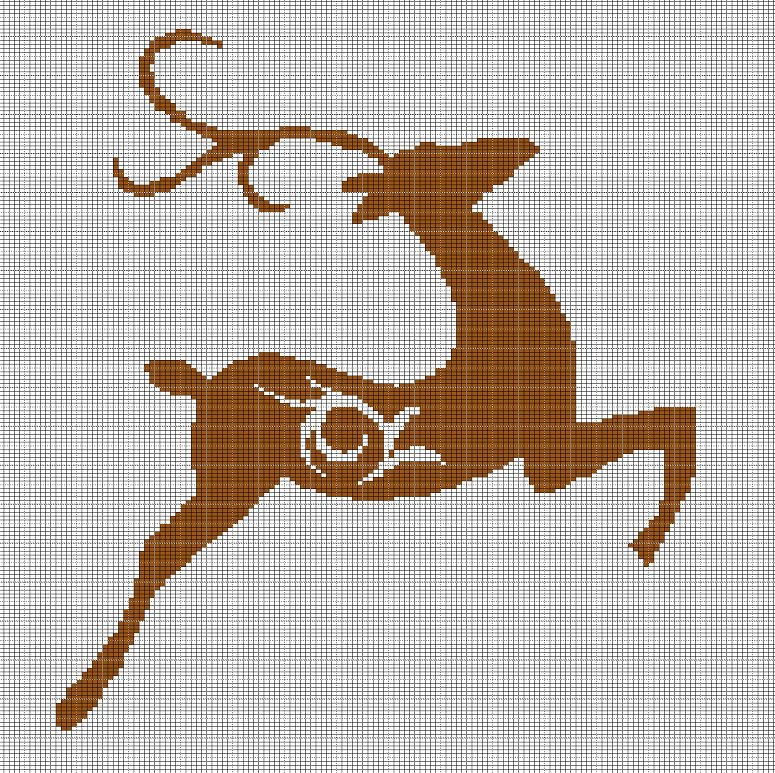 DEER CROCHET AFGHAN PATTERN GRAPH