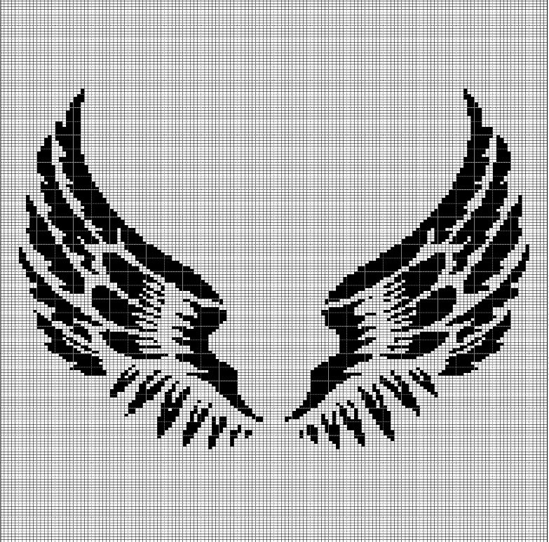 ANGEL WINGS CROCHET AFGHAN PATTERN GRAPH
