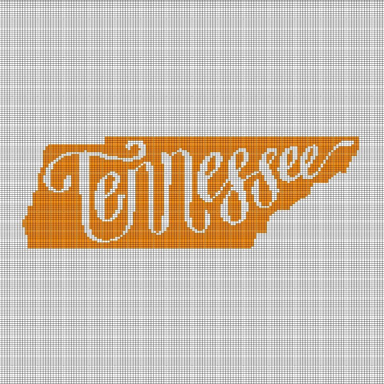 TENNESSEE STATE CROCHET AFGHAN PATTERN GRAPH