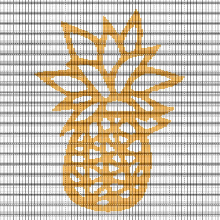 PINEAPPLE 3 CROCHET AFGHAN PATTERN GRAPH