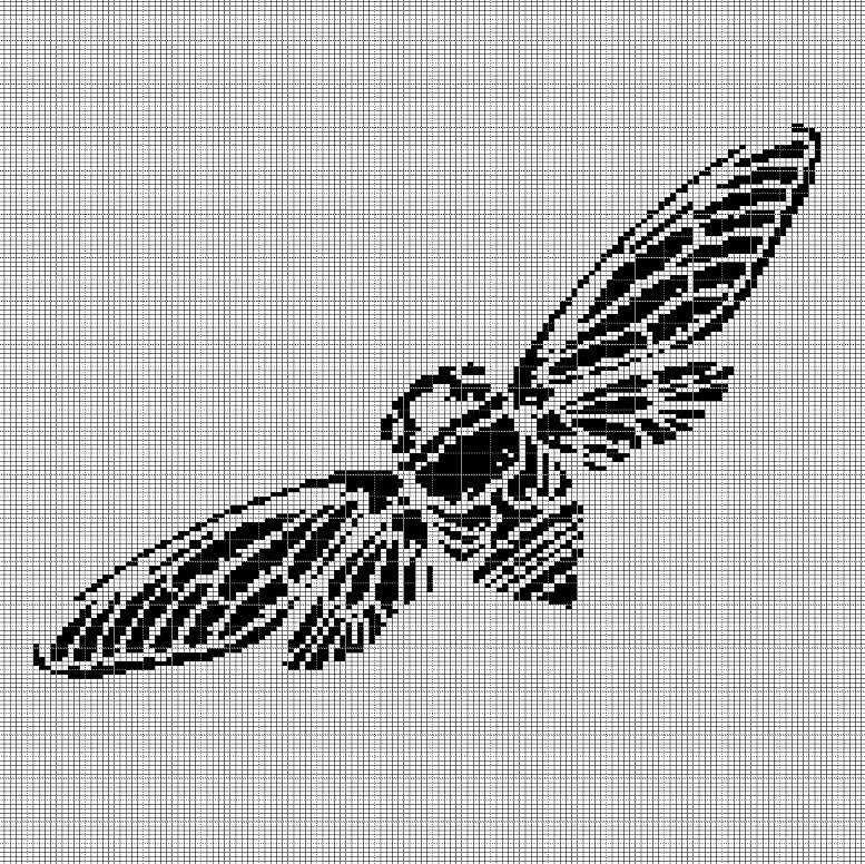 BEE 3 CROCHET AFGHAN PATTERN GRAPH