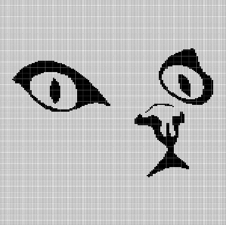 CAT FACE CROCHET AFGHAN PATTERN GRAPH