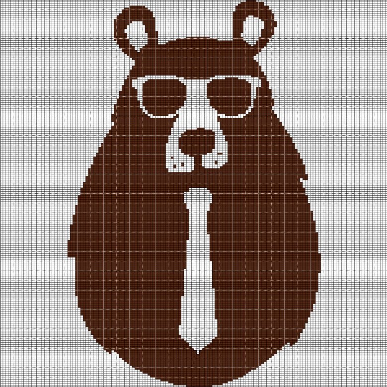 PAPA BEAR CROCHET AFGHAN PATTERN GRAPH