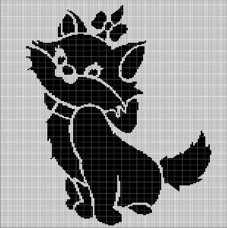 CAT 2 CROCHET AFGHAN PATTERN GRAPH