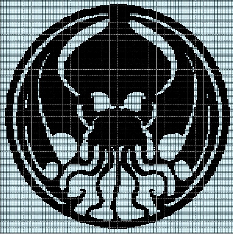 OCTOPUS 2 CROCHET AFGHAN PATTERN GRAPH