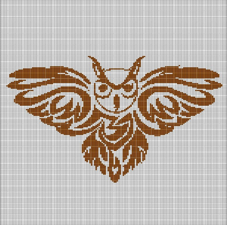 OWL 5 CROCHET AFGHAN PATTERN GRAPH