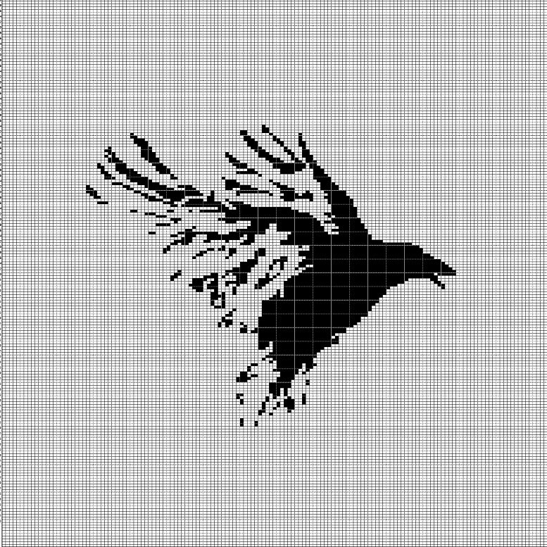 RAVEN 2 CROCHET AFGHAN PATTERN GRAPH