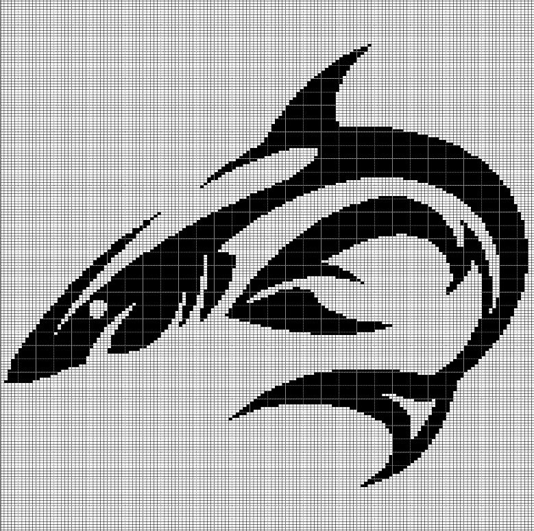 SHARK 3 CROCHET AFGHAN PATTERN GRAPH