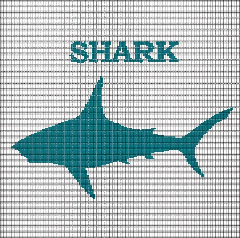 SHARK 5 CROCHET AFGHAN PATTERN GRAPH