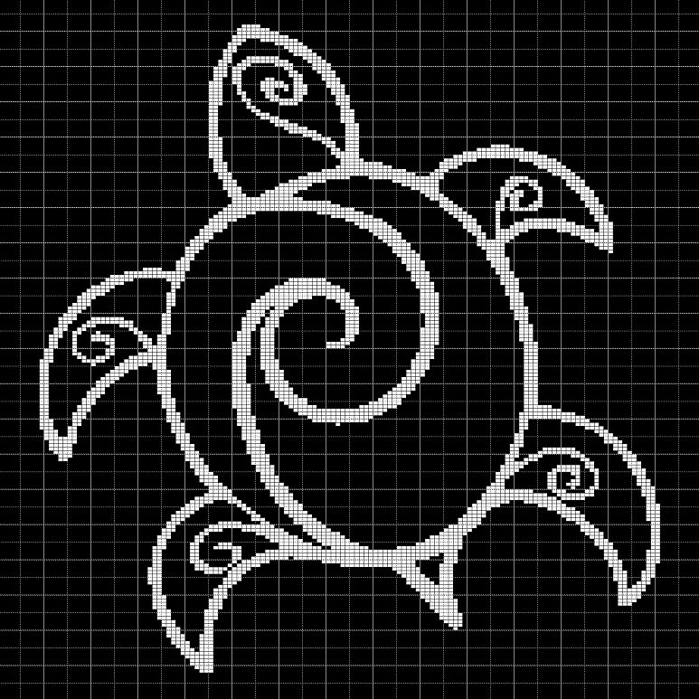 TURTLE 5 CROCHET AFGHAN PATTERN GRAPH