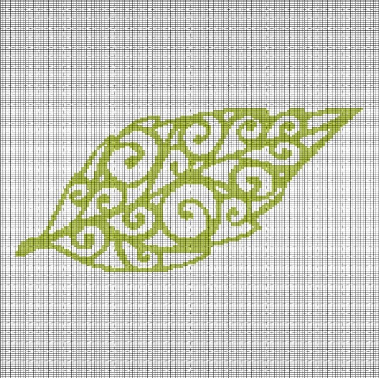 ART LEAF 2 CROCHET AFGHAN PATTERN GRAPH