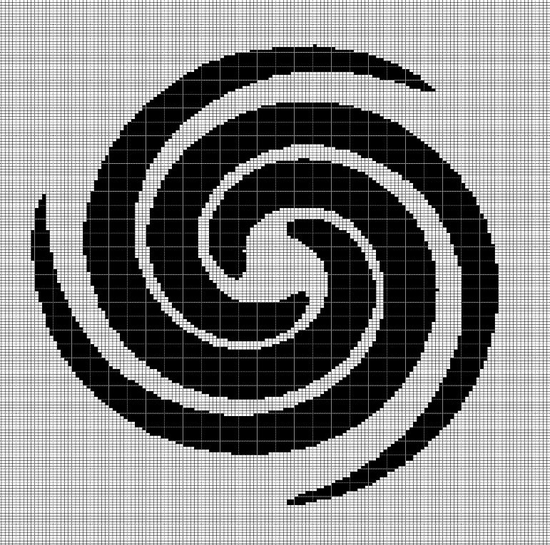 SPIRAL CROCHET AFGHAN PATTERN GRAPH