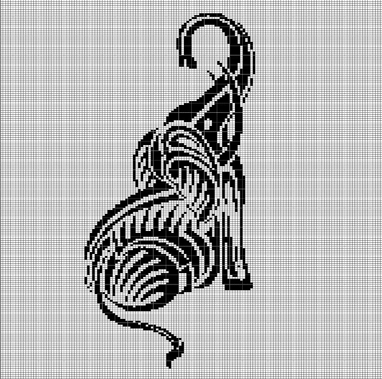 ART ELEPHANT 4 CROCHET AFGHAN PATTERN GRAPH