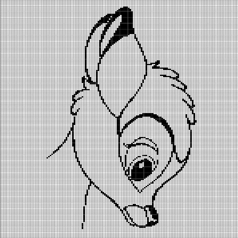 BAMBI HEAD CROCHET AFGHAN PATTERN GRAPH