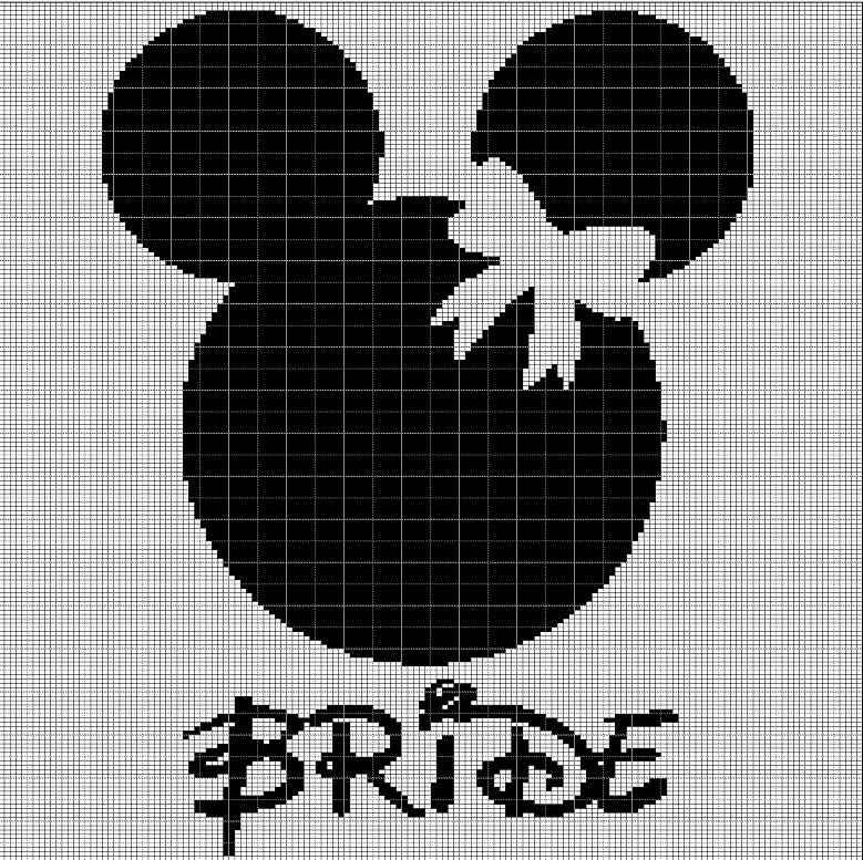 MINNIE MOUSE BRIDE CROCHET AFGHAN PATTERN GRAPH