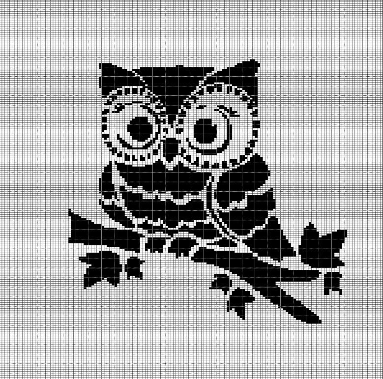 OWL 9 CROCHET AFGHAN PATTERN GRAPH