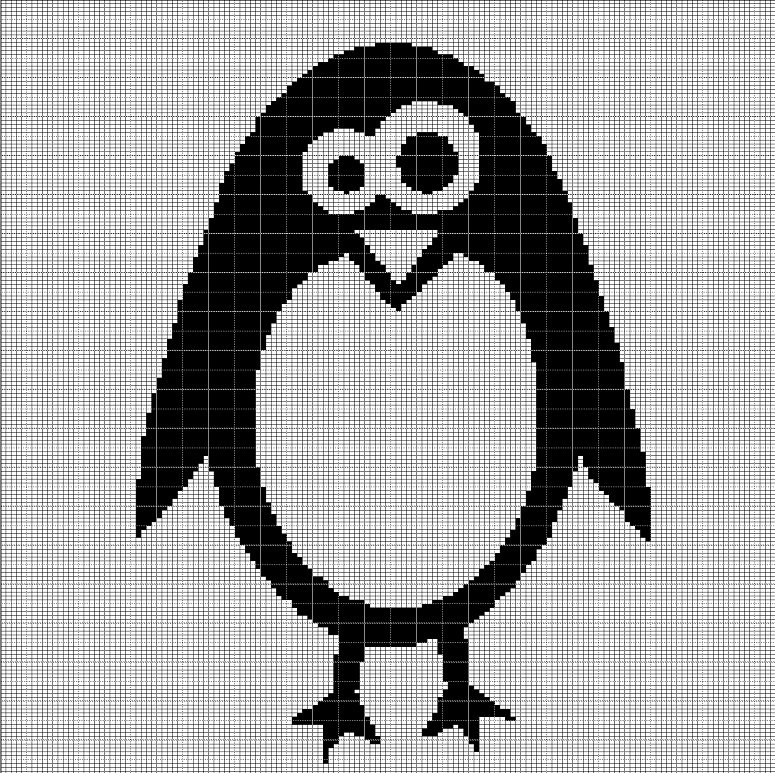 PENGUIN 3 CROCHET AFGHAN PATTERN GRAPH