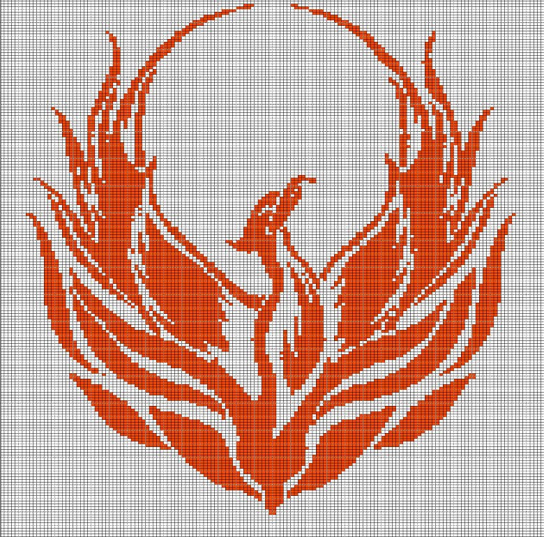 PHOENIX 4 CROCHET AFGHAN PATTERN GRAPH