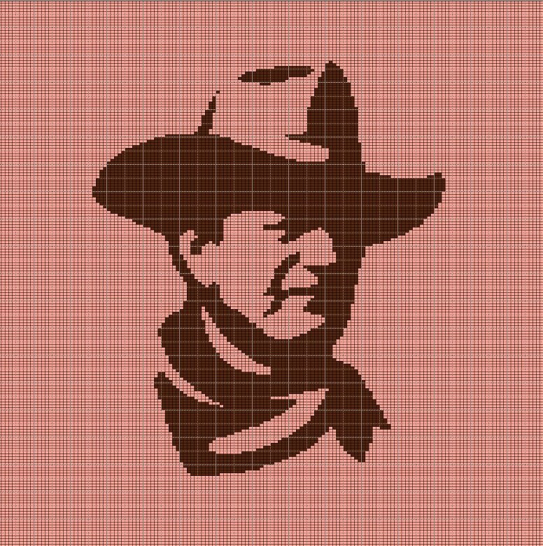 JOHN WAYNE CROCHET AFGHAN PATTERN GRAPH