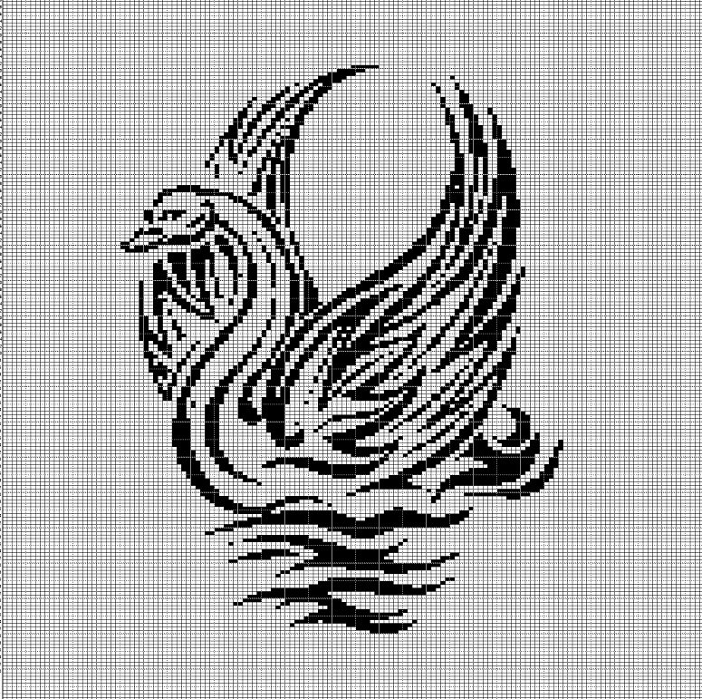 SWAN 2 CROCHET AFGHAN PATTERN GRAPH