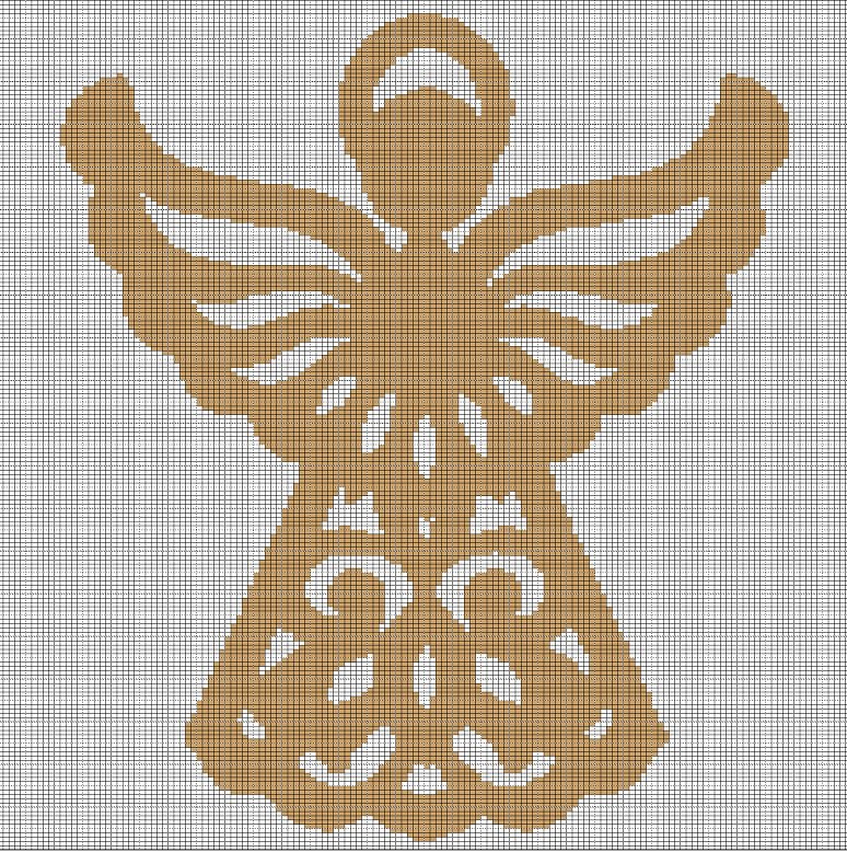 ANGEL 3 CROCHET AFGHAN PATTERN GRAPH