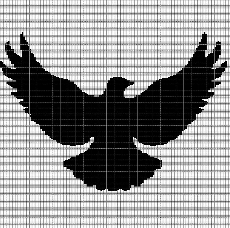BIRD 2 CROCHET AFGHAN PATTERN GRAPH