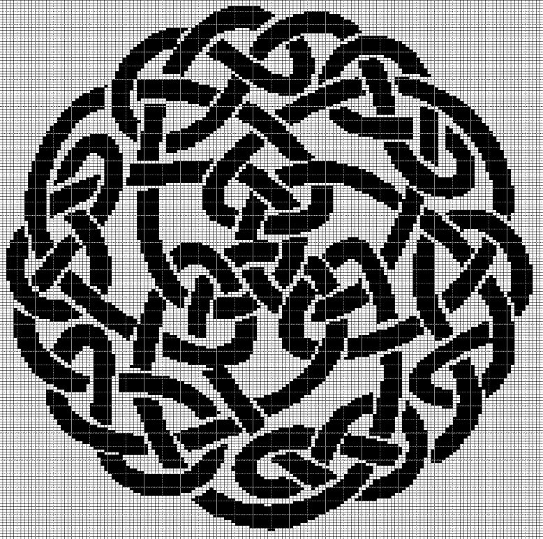 CELTIC KNOT 4 CROCHET AFGHAN PATTERN GRAPH