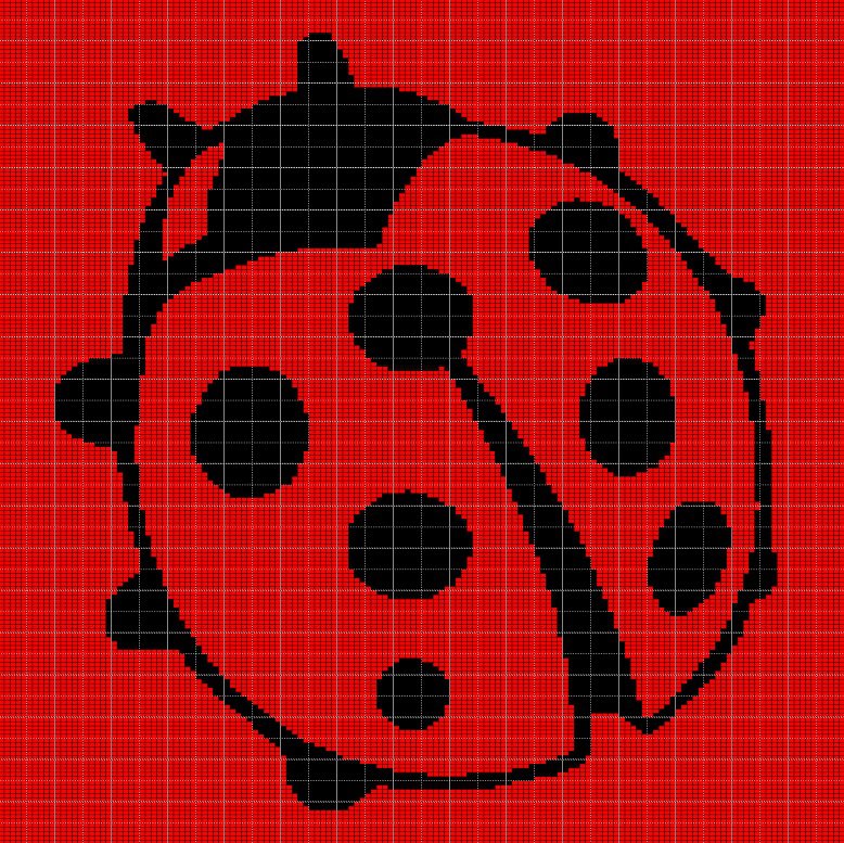 LADY BUG 3 CROCHET AFGHAN PATTERN GRAPH