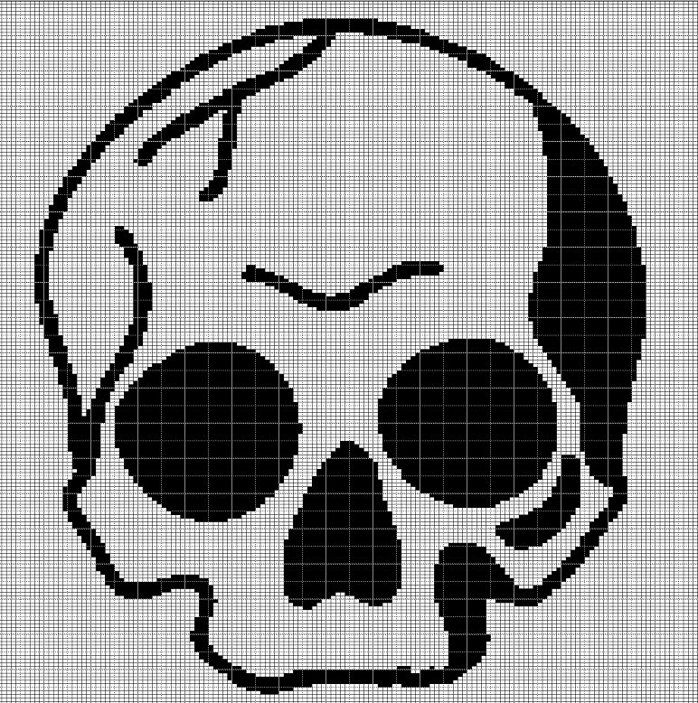 OLD SKULL CROCHET AFGHAN PATTERN GRAPH