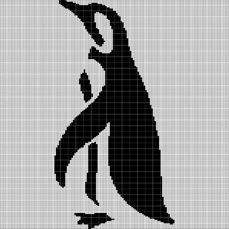 PENGUIN 4 CROCHET AFGHAN PATTERN GRAPH