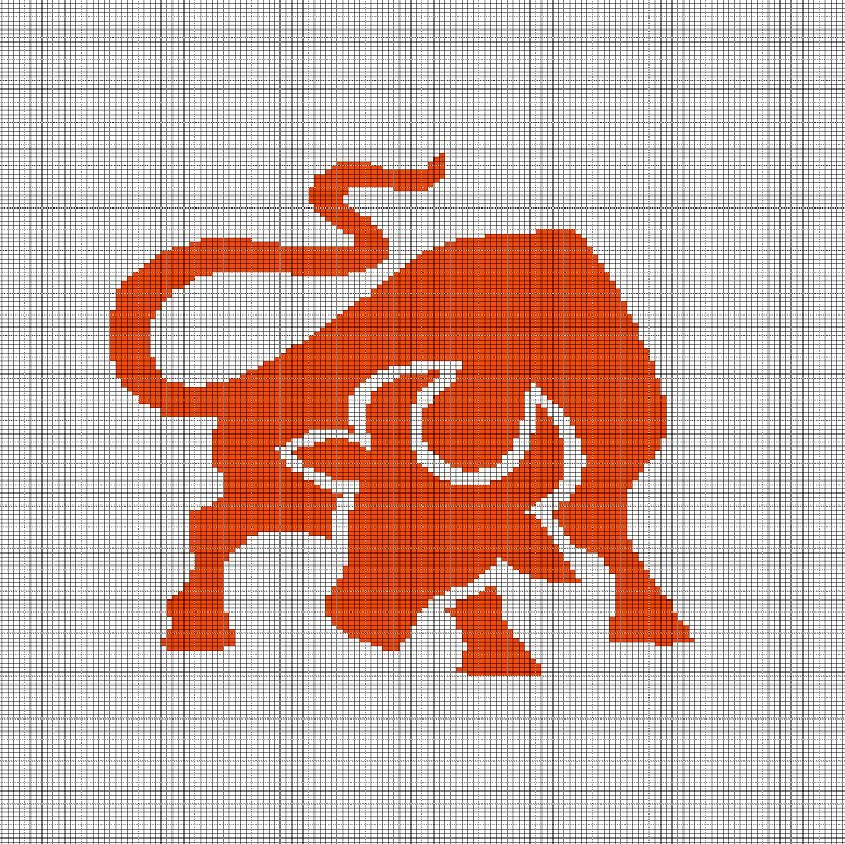 RED BULL CROCHET AFGHAN PATTERN GRAPH